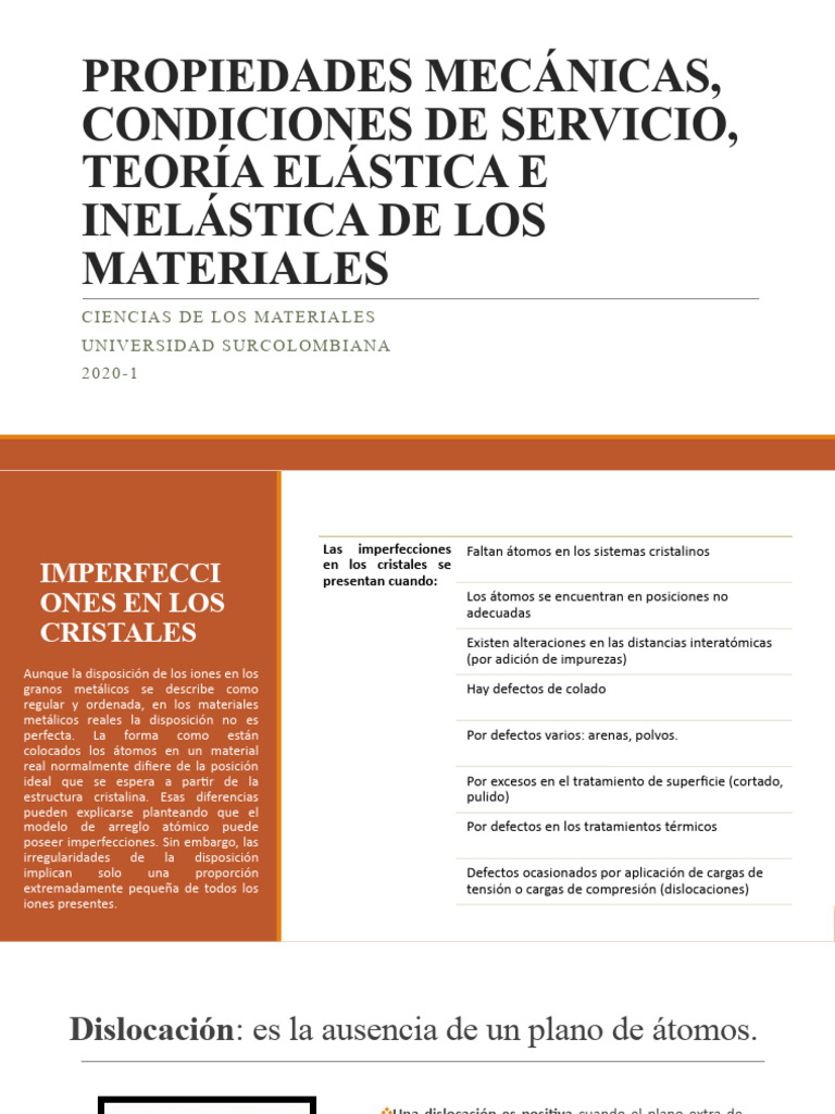 Imperfecciones, Propiedades Mecanicas, Condiciones de Servicio | PDF | Tratamiento a base de ...