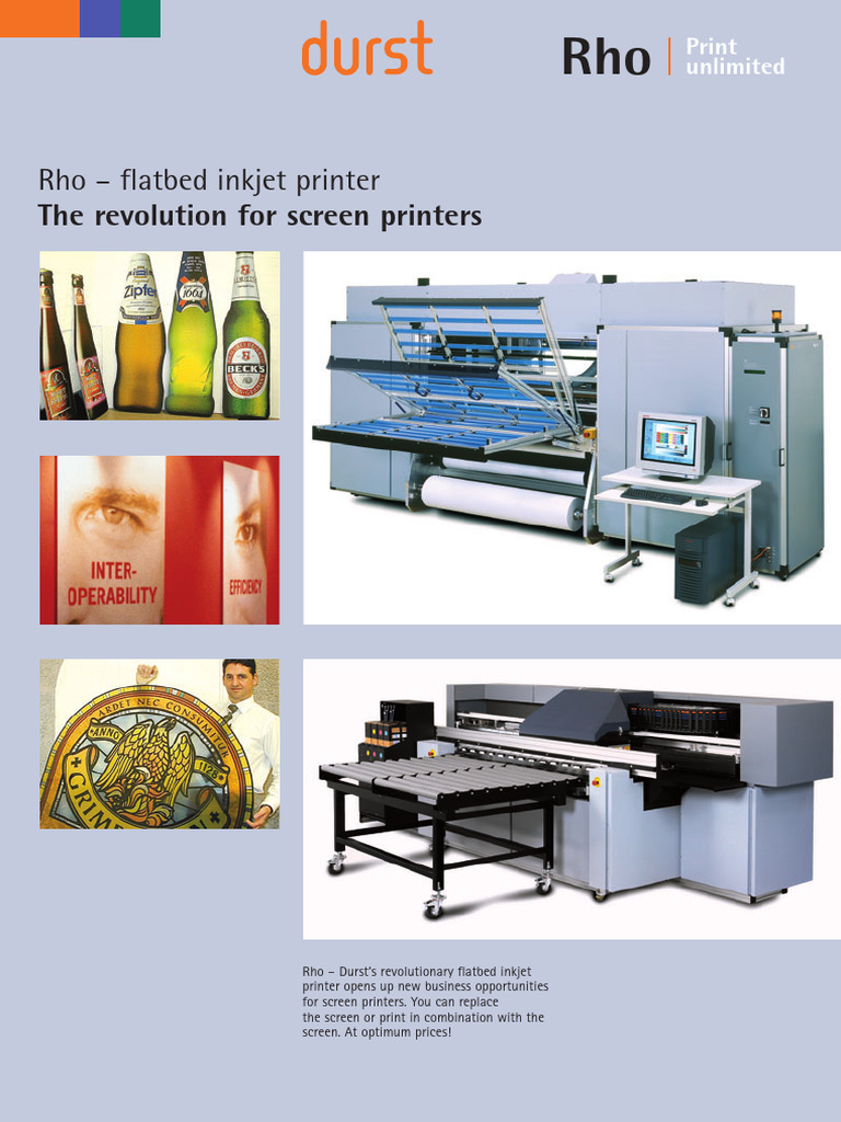 Durst RHO 205-8 | PDF