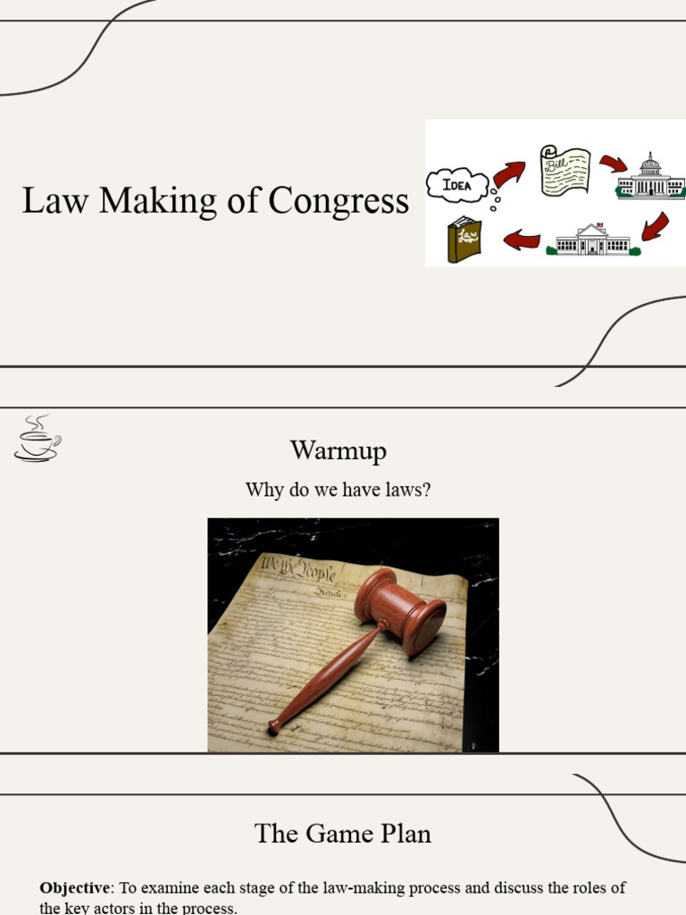 Congress Law-Making Process Guide | PDF | Social Science