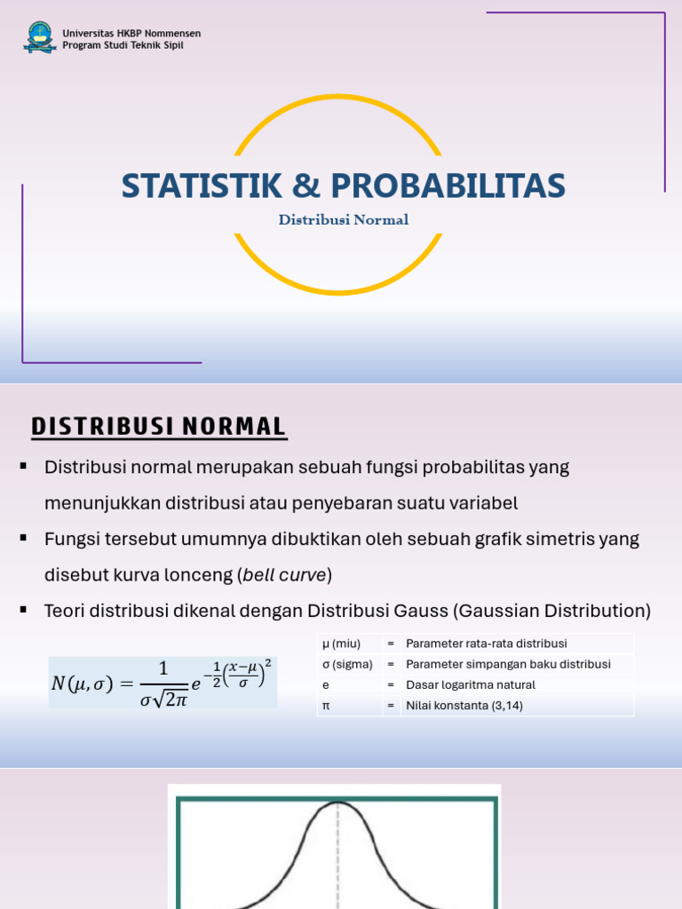 PERTEMUAN 8 - Distribusi Normal | PDF | Metode & Bahan Ajar