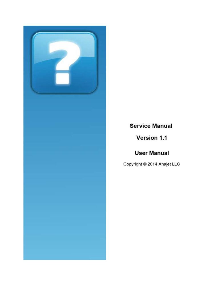 Anajet-Mpower-I Service-Manual | PDF | Technology & Engineering