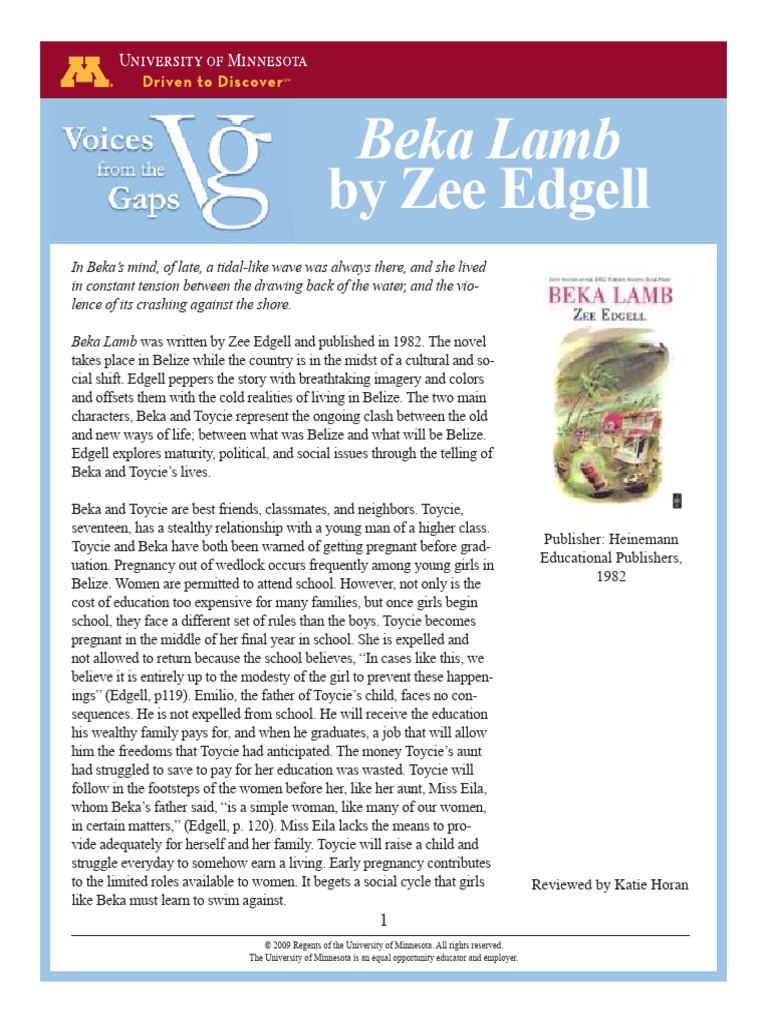 Review Beka Lamb | PDF