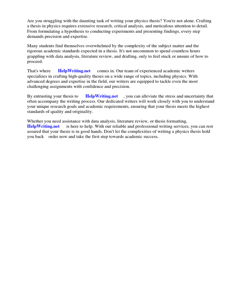 Physics Thesis Example | PDF | Physics | General Relativity