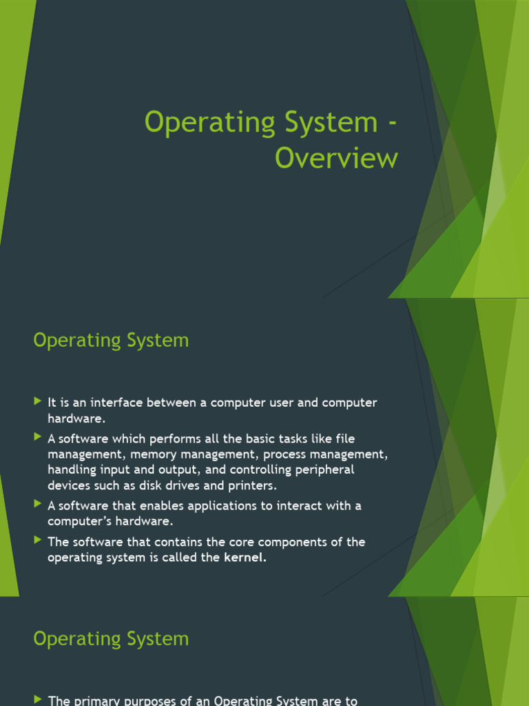 Operating System Overview | PDF