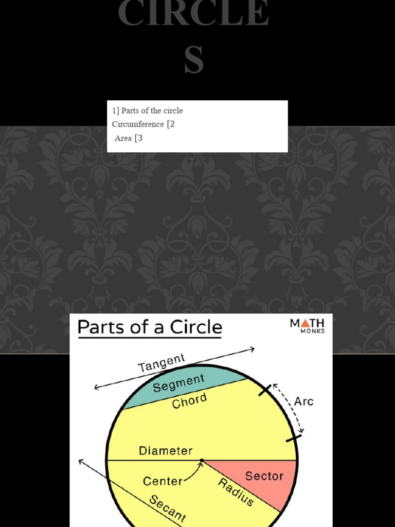 Circle Geometry and Calculations | PDF | Area | Circle