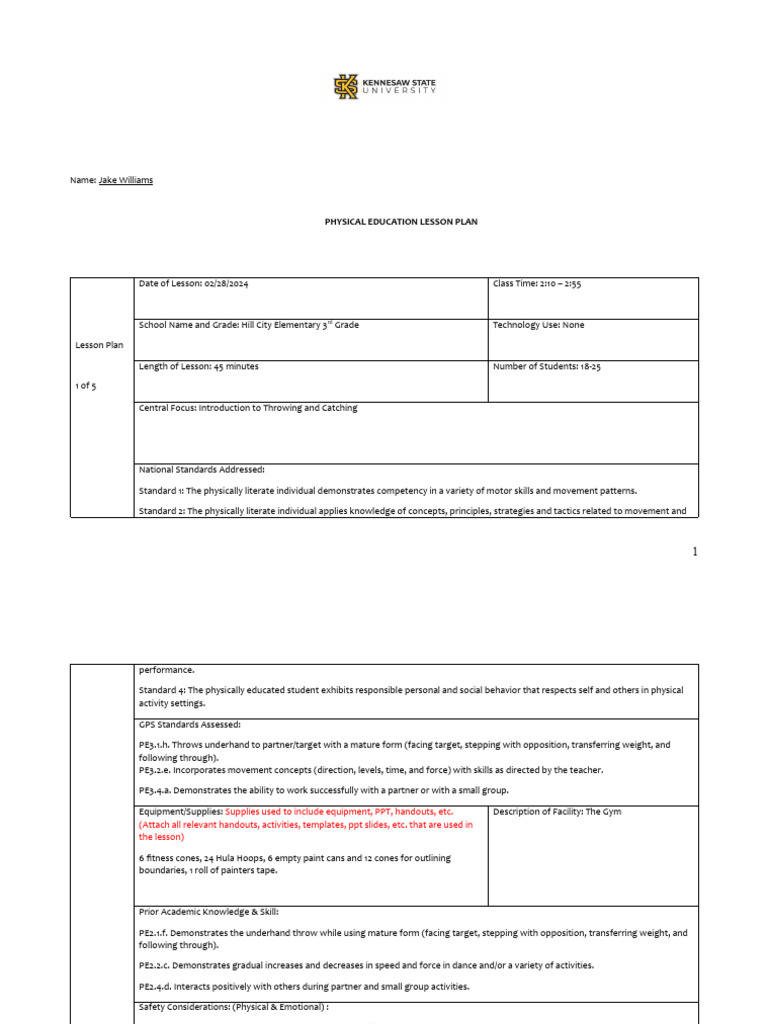 Unit Plan Project Lesson Only | PDF | Lesson Plan | Microsoft Power Point