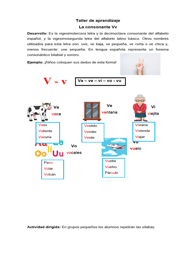 Taller de Aprendizaje | PDF | Lingüística | Fonética