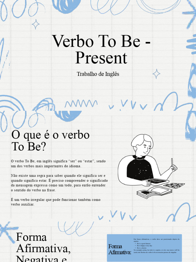 Guia do Verbo To Be em Inglês | PDF | Assunto (gramática) | Comunicação ...