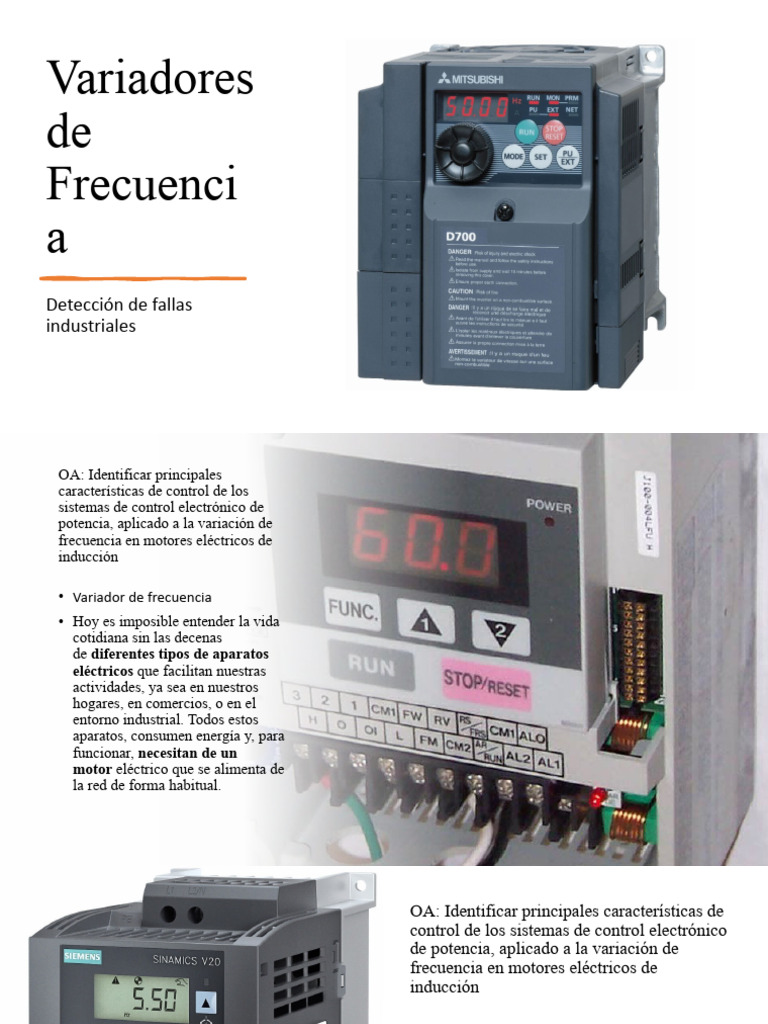 Variadores de Frecuencia | PDF | Corriente eléctrica | Electrónica