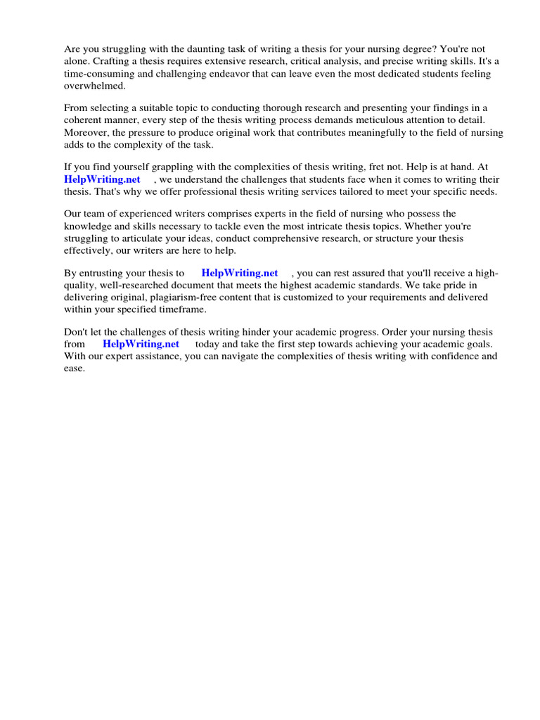 Sample Nursing Thesis Titles Download | PDF | Medical Error | Nursing