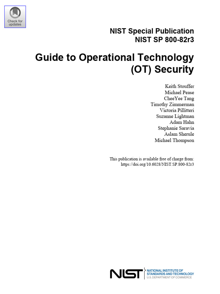 NIST SP 800-82r | PDF | Computer Security | Security