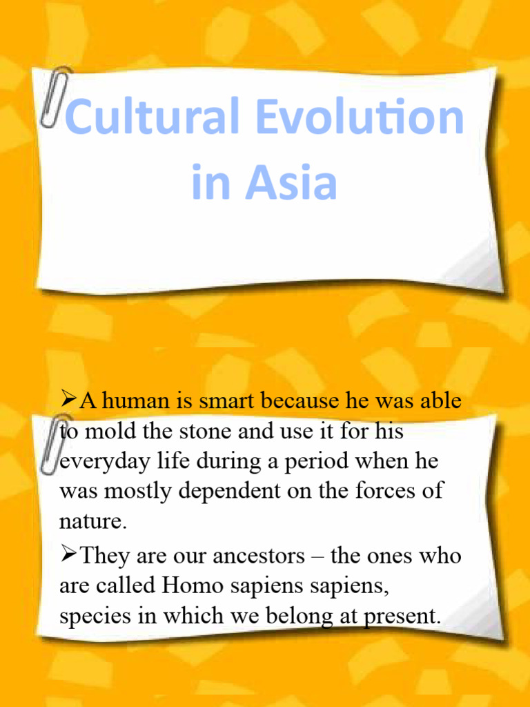 Cultural Evolution in Asia: Prehistory Overview | PDF | Stone Age ...