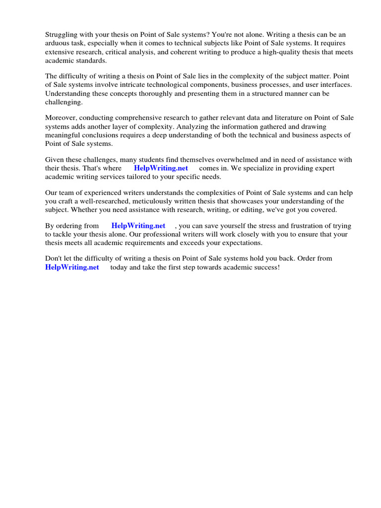 Thesis Point of Sale | PDF | Point Of Sale | Inventory Thesis Point of Sale | PDF | Point Of Sale | Inventory