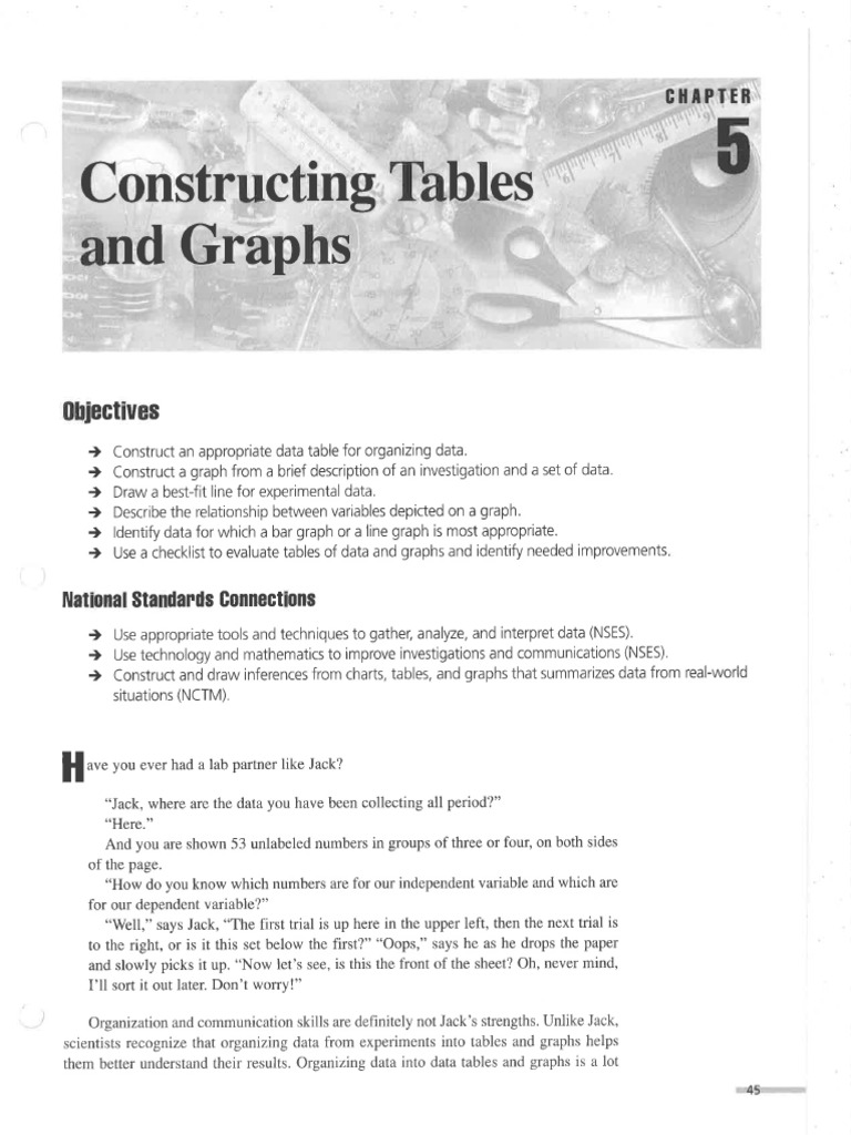 5 Constructing Tables Graphs | PDF