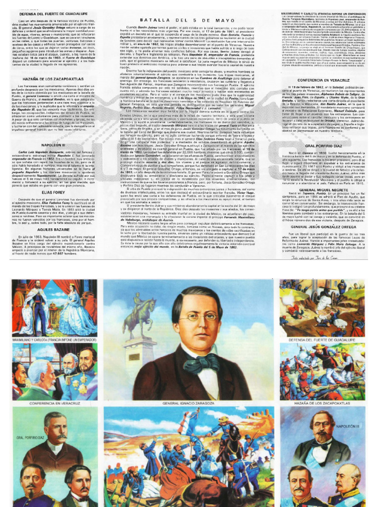 Monografia Lamina Batalla de 5 de Mayo | PDF