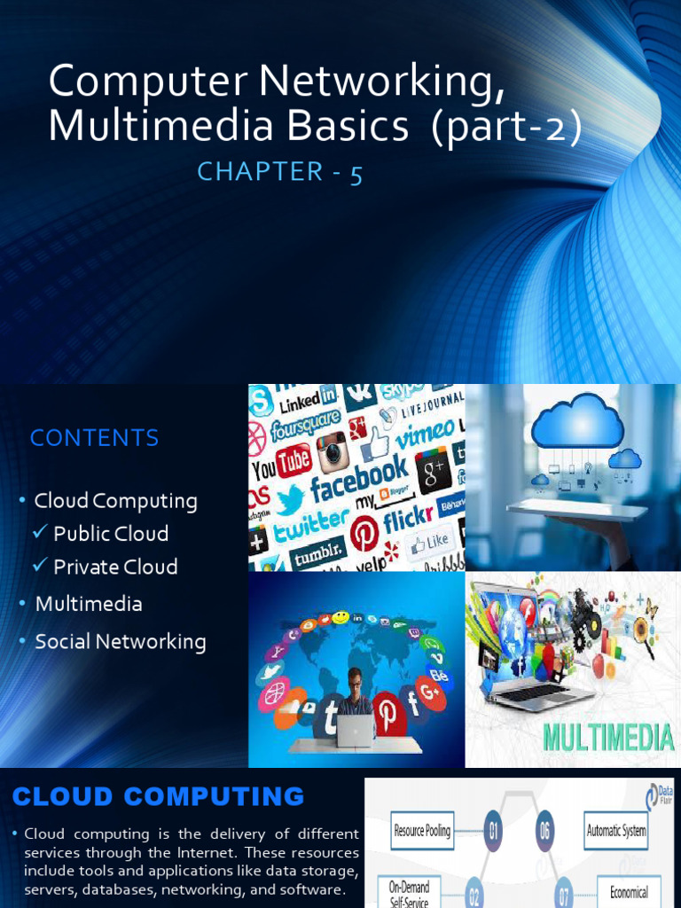 Networking & Multimedia (PART-2) | PDF | Cloud Computing | Computing