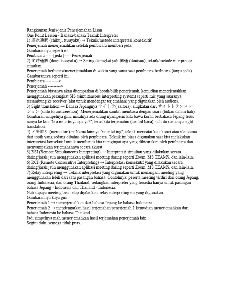 Jenis Interpretasi | PDF