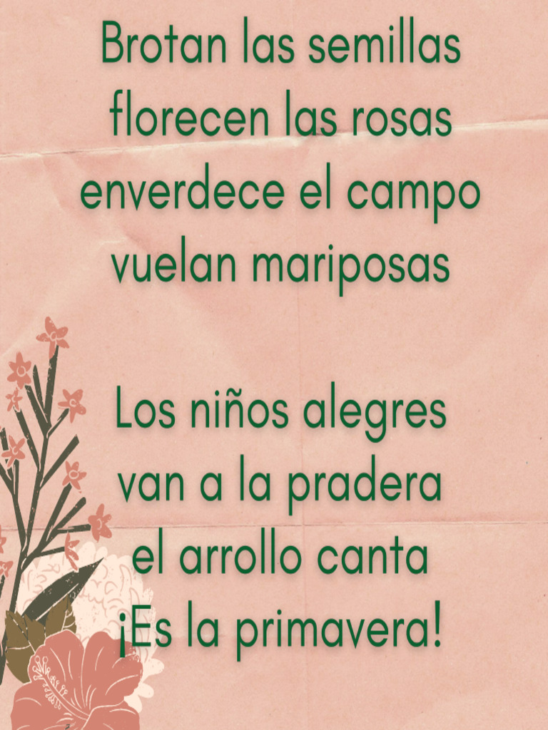 Poema de La Primavera | PDF