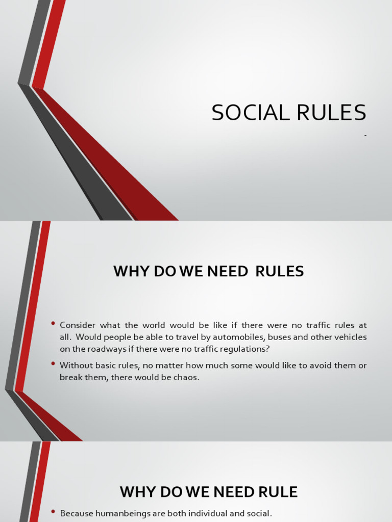 social_rules | PDF | Etiquette | Morality