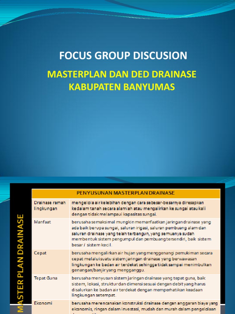 Contoh Presentasi FGD | PDF
