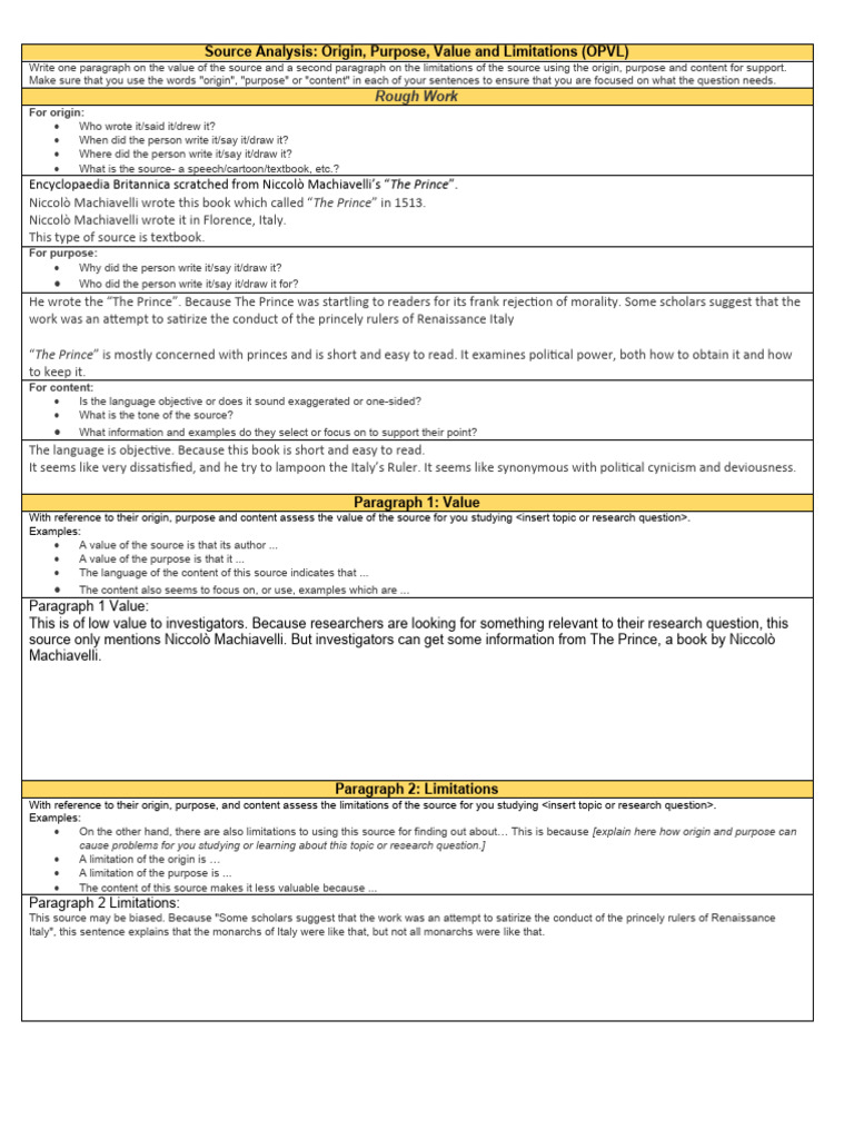 OPCVL Template. docx-JH | PDF | The Prince | Niccolò Machiavelli