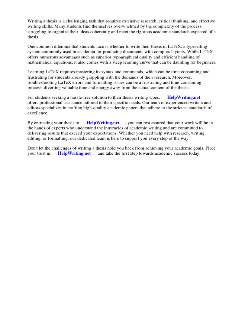 Thesis Writing Help for Students | PDF | Thesis | Microsoft Word