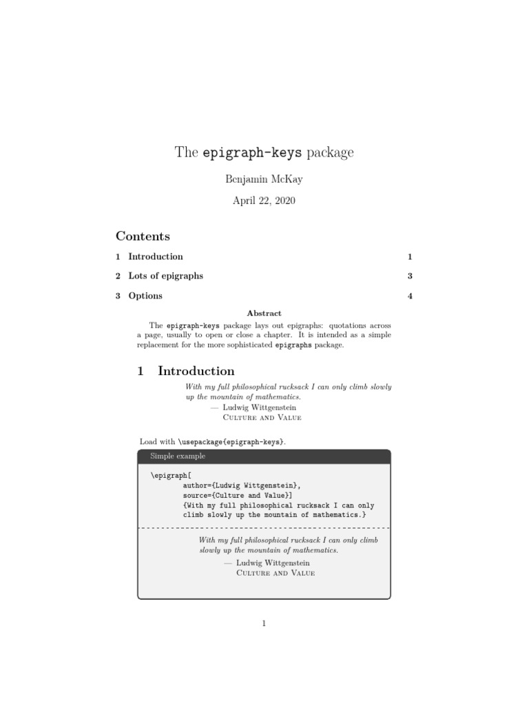 Epigraph Keys | PDF | Geometry | Mathematics