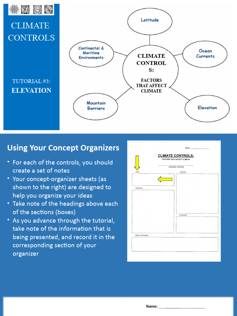 Climate Controls - Tutorial 3 - Elevation | PDF | Mountains | Climate