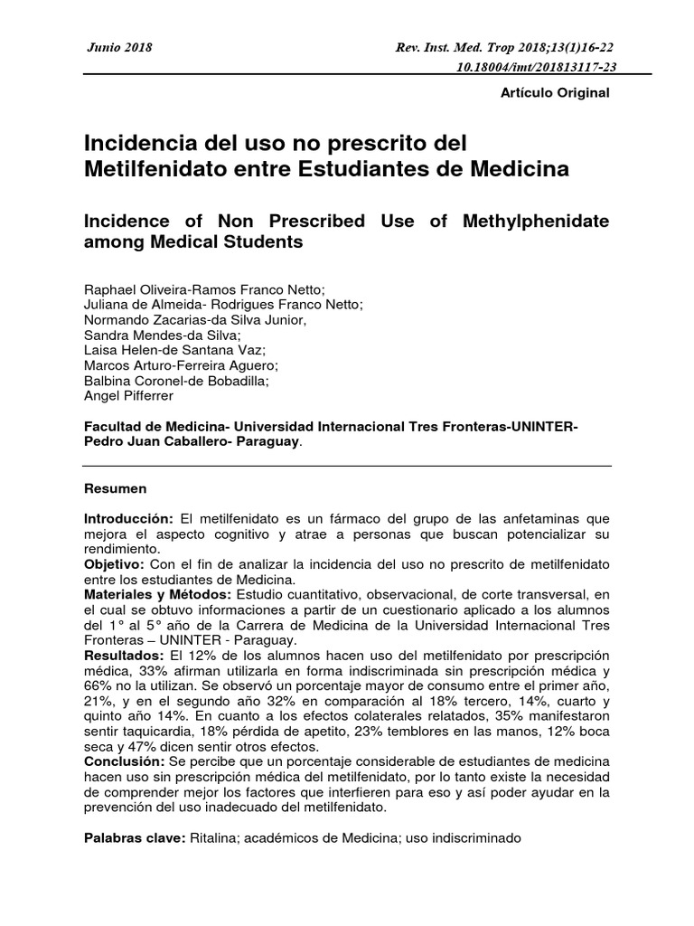 1996 3696 Imt 13 01 17 Pdf Desorden Hiperactivo Y Deficit De Atencion Farmacia