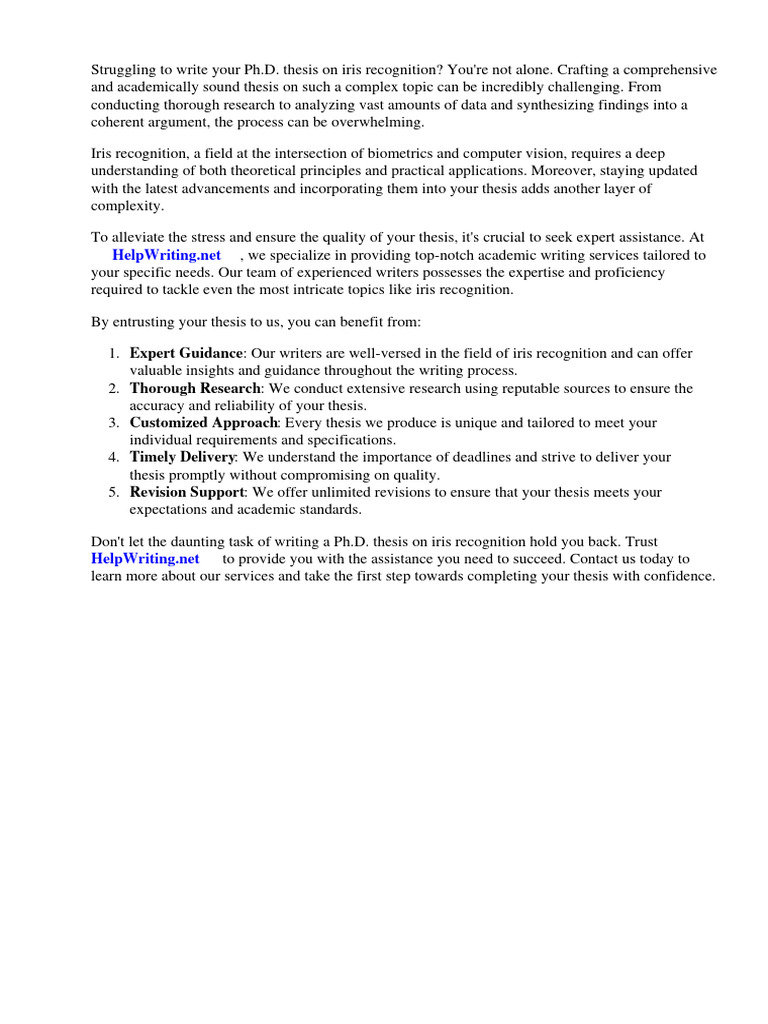 Iris Recognition PHD Thesis | PDF | Biometrics | Image Segmentation