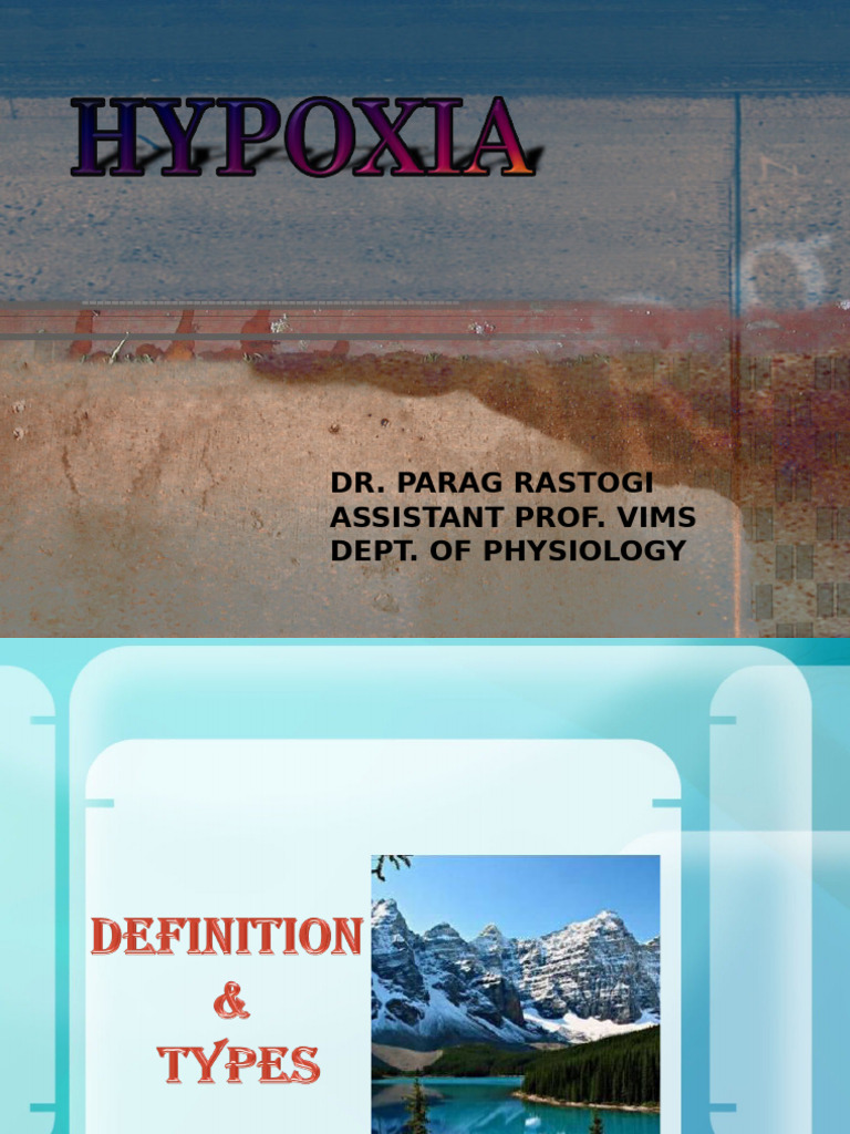 BDS 7 Hypoxia | PDF | Hypoxia (Medical) | Clinical Medicine