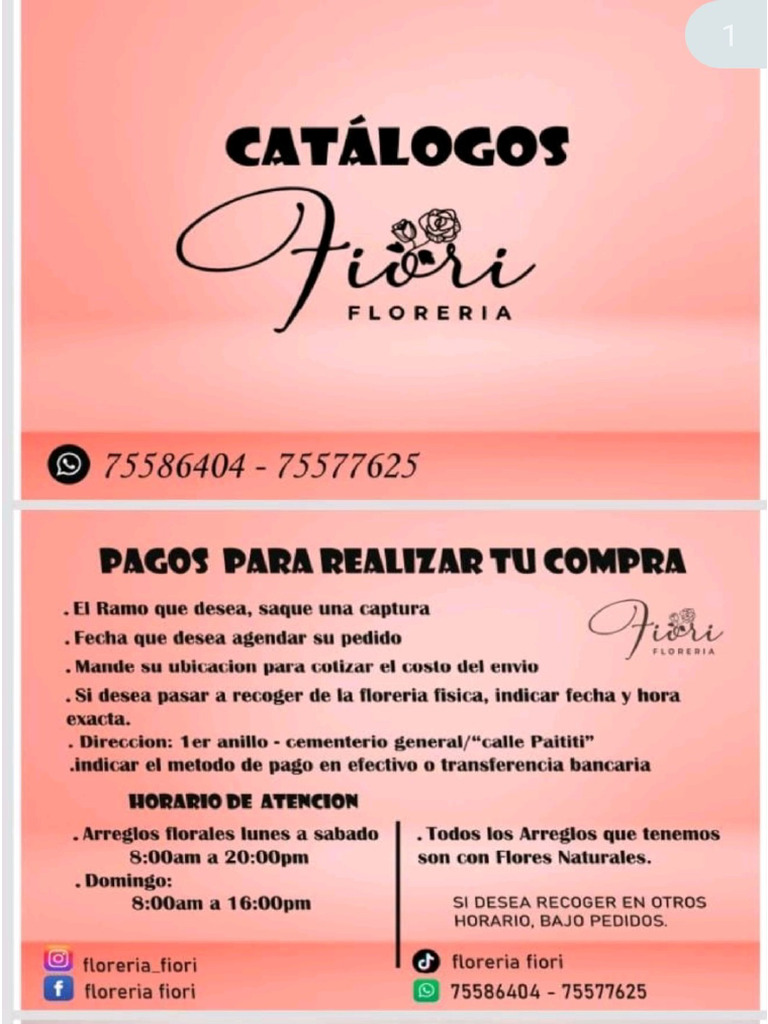 CATÁLOGO Floreria Fiori??? | PDF