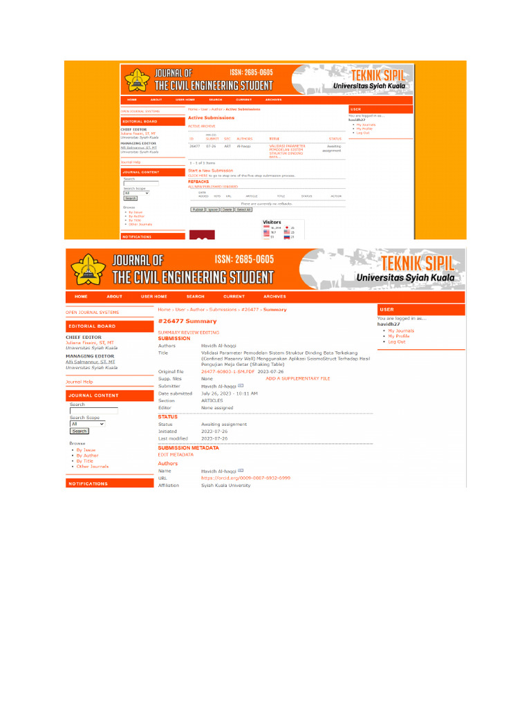 Bukti Upload Jurnal | PDF