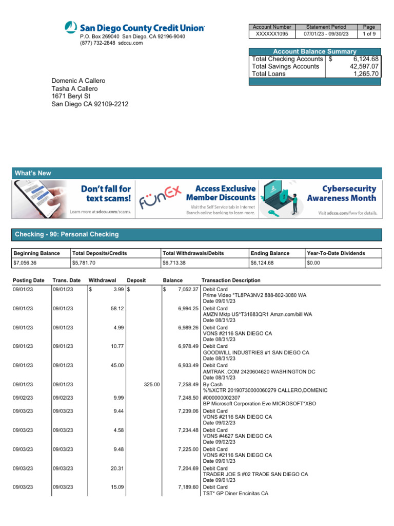 Document | PDF | Credit Card | Savings Account