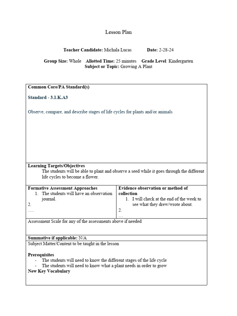 Science Lesson 4 | PDF | Learning | Cognition