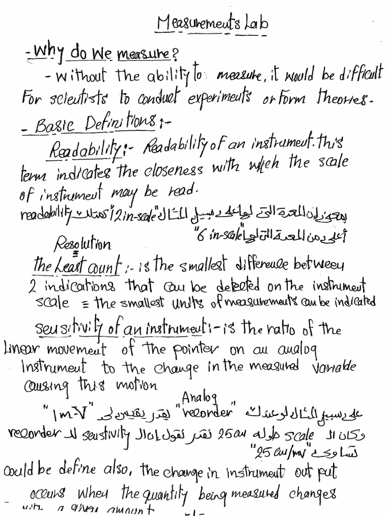 Measurements Revision Part 1 | PDF