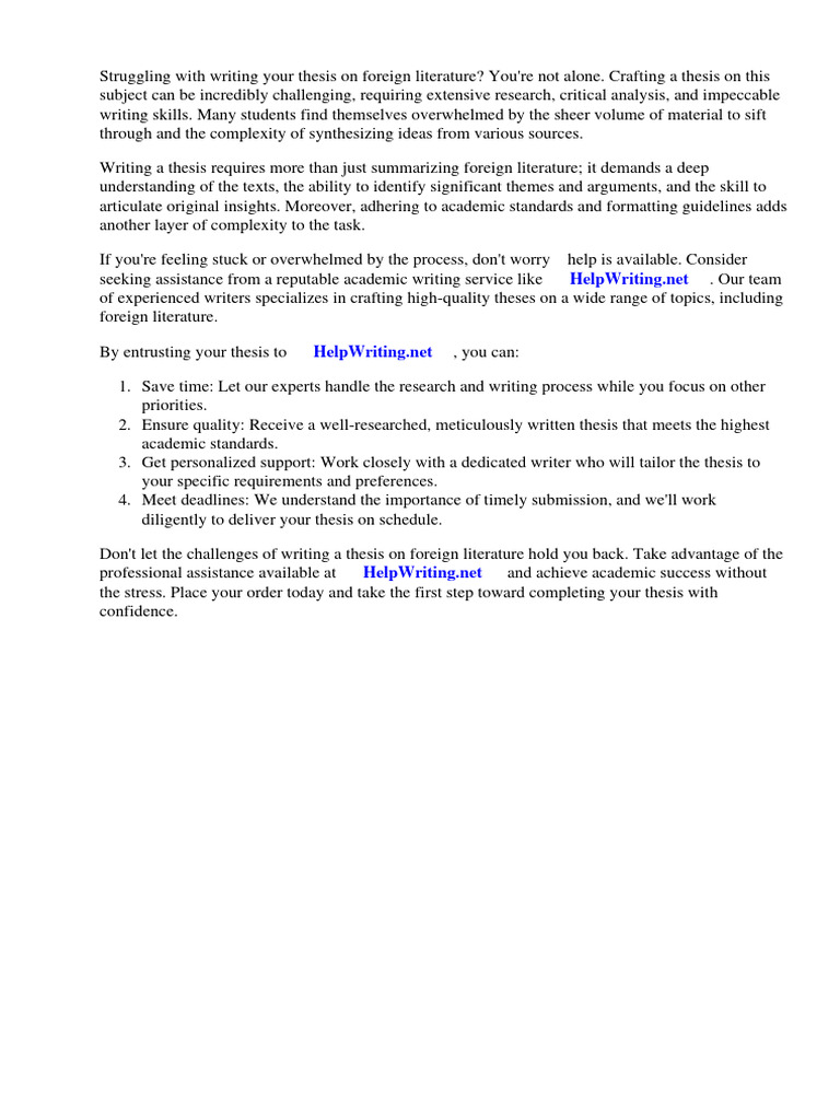 Thesis Foreign Literature Sample | PDF | Aquaculture | Thesis