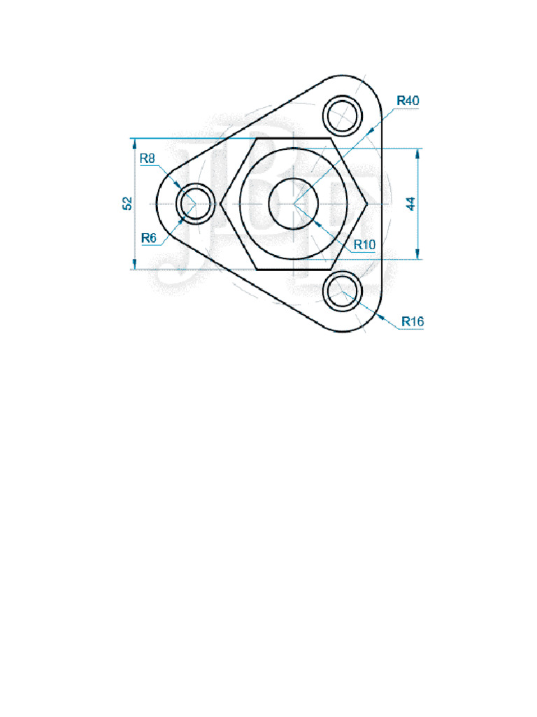 FIGURA 2 (2D) Figura para Desarrollar en AutoCAD | PDF