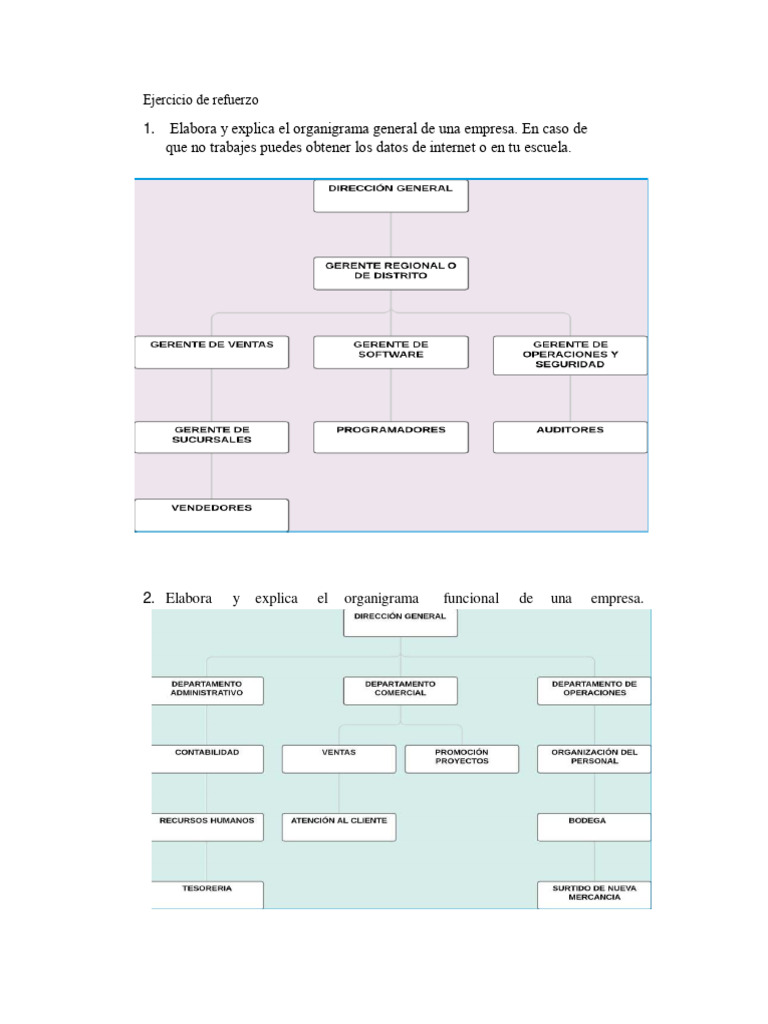 Ejercicio de Refuerzo | PDF
