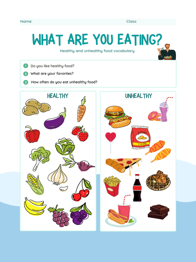 Food Vocabulary Worksheet | PDF
