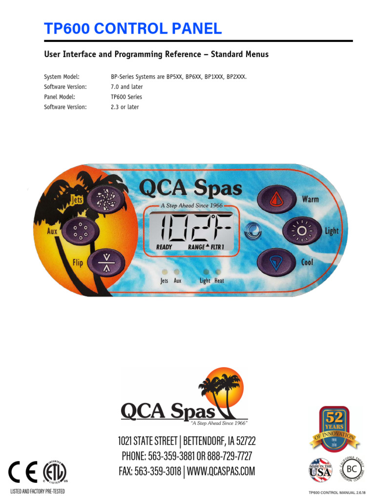 TP600 Control Panel User Guide | PDF | Menu (Computing) | Icon (Computing)