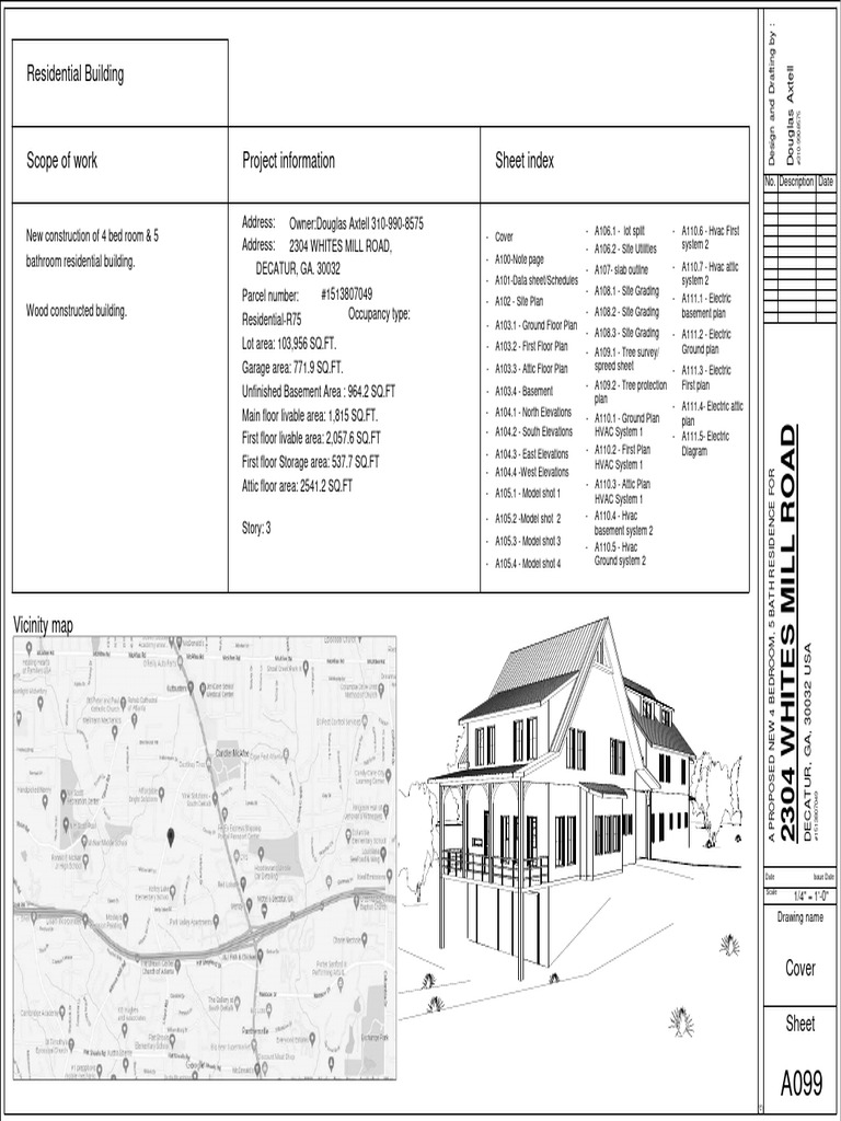 Residential Building: No. Description Date | PDF | Window | Basement
