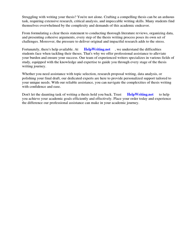 Books Thesis Statement | PDF