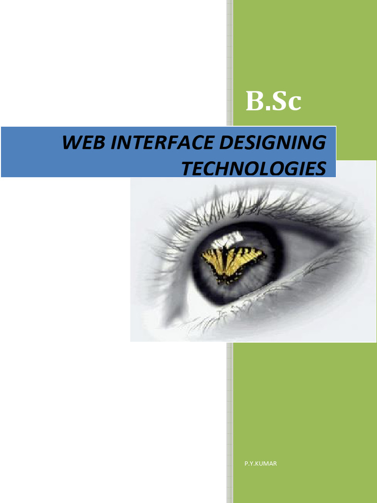 ANU UG 5th Sem B.SC Computers Web Interface Designing Technologies Material PDF (WWW ...