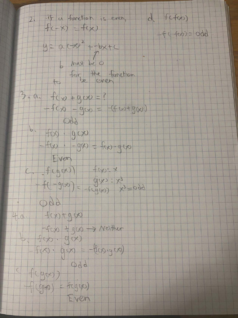 Even and Odd Functions | PDF