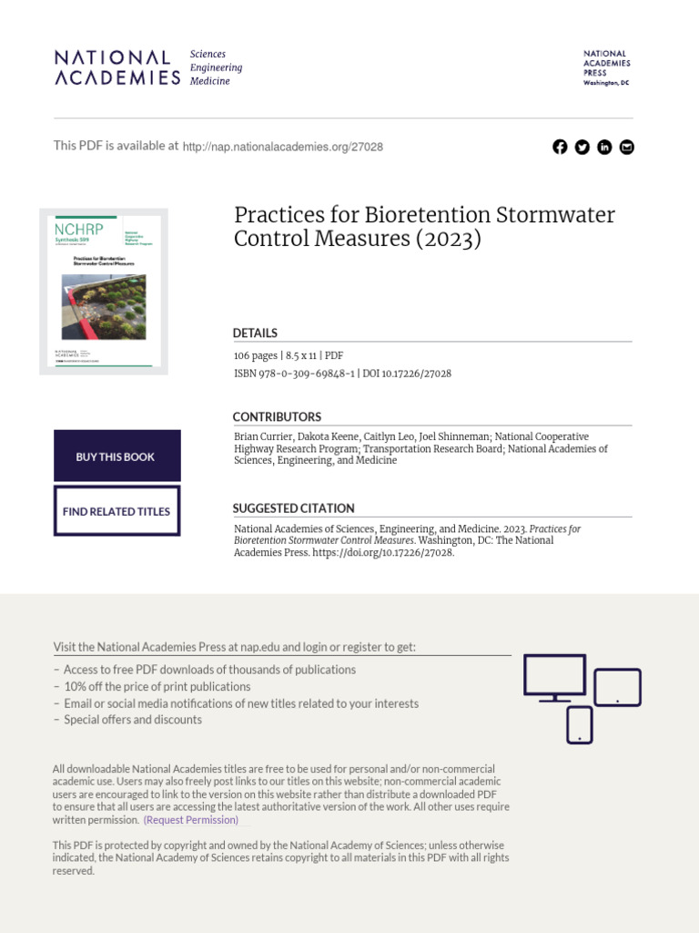 Biortention Stormwater Control Measures | Download Free PDF ...