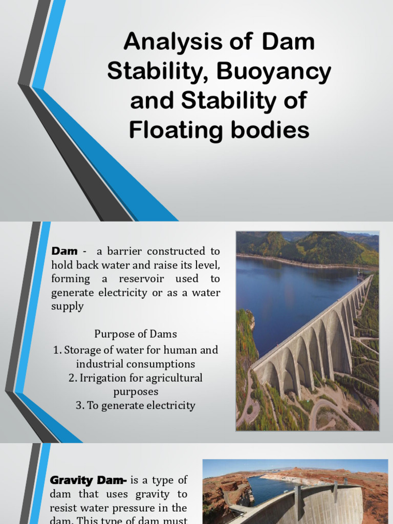 Analysis of Dam Stability | PDF | Dam | Buoyancy