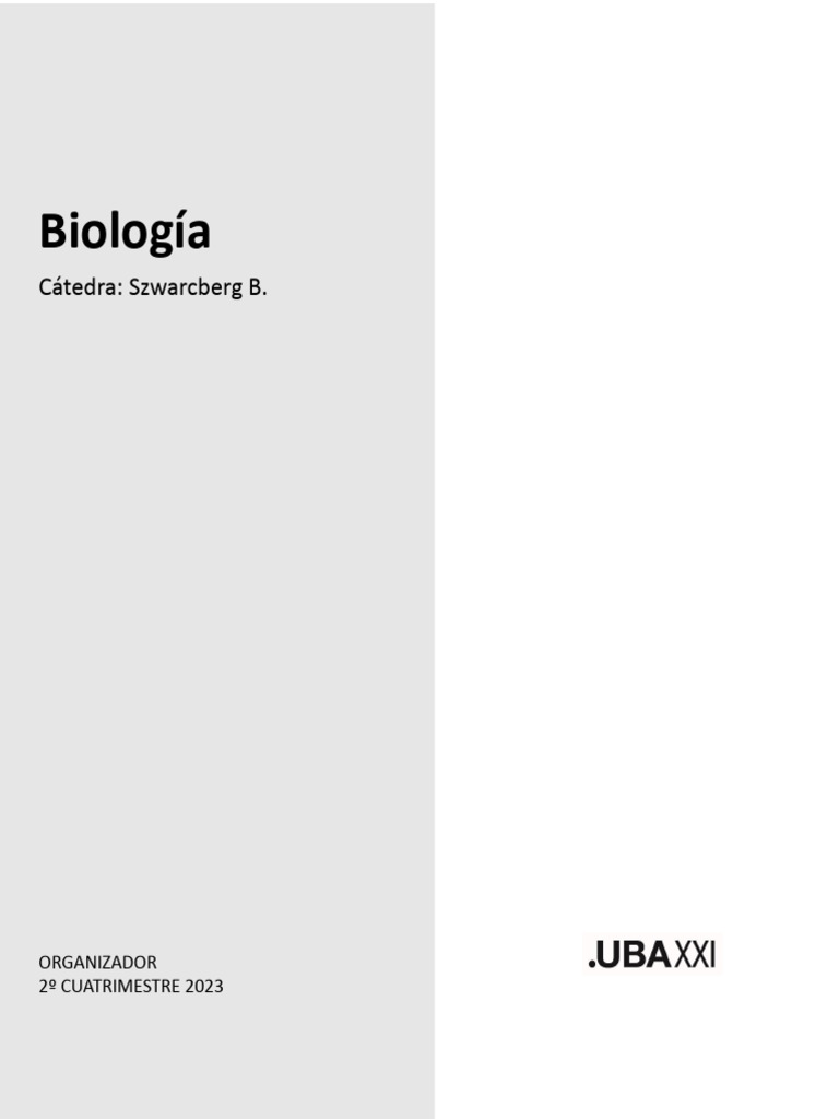 ORGANIZADOR LISTA (Biología) 2C 2023 | PDF | Dominancia (Genética ...