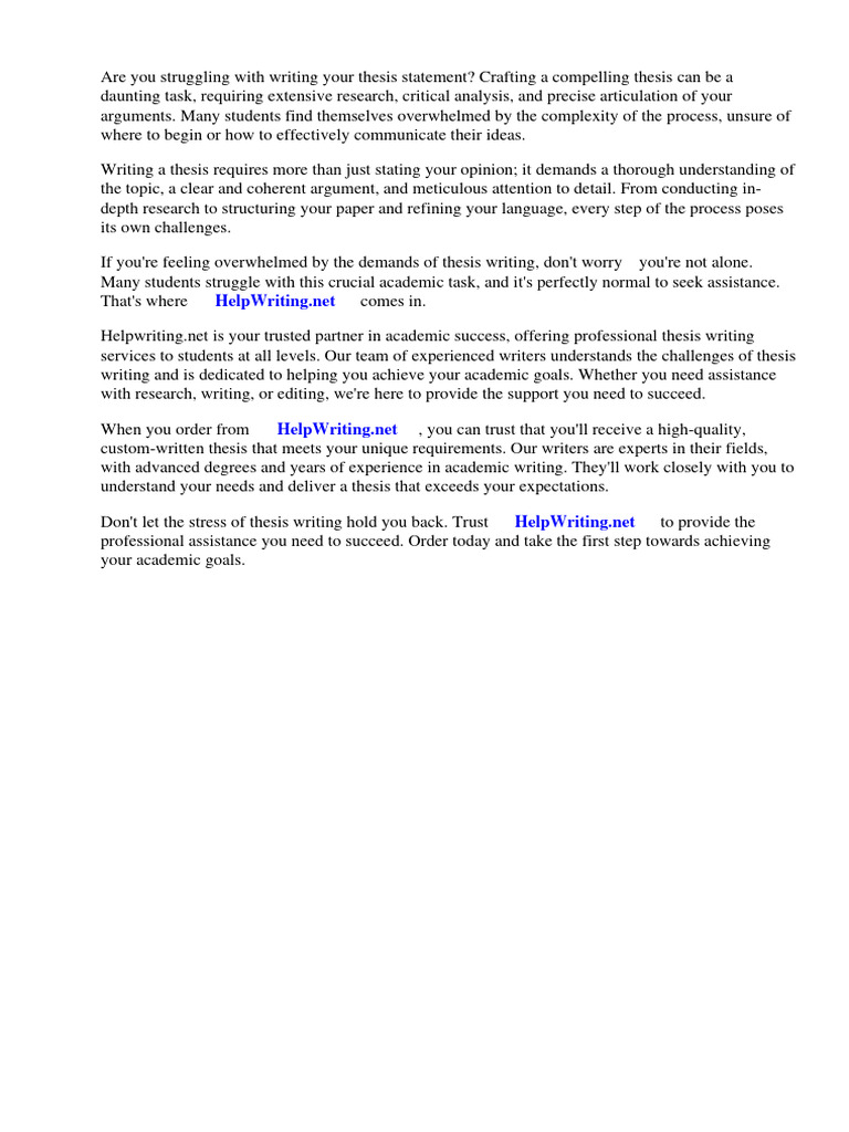 Statement of Purpose Sample Thesis | PDF | Thesis | Essays