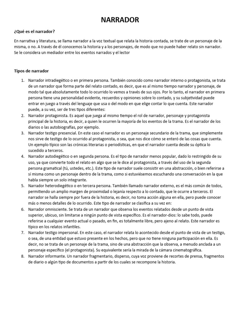 Aspectos Contextuales Internos | PDF | Narración